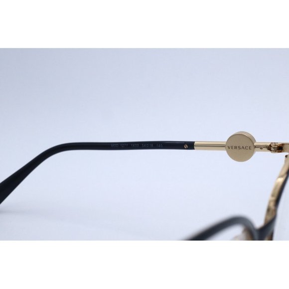 Versace | Accessories | New Versace Ve 271 1433 Blackgold Cat Eye Eyeglasses Clear Lenses 54mm ...